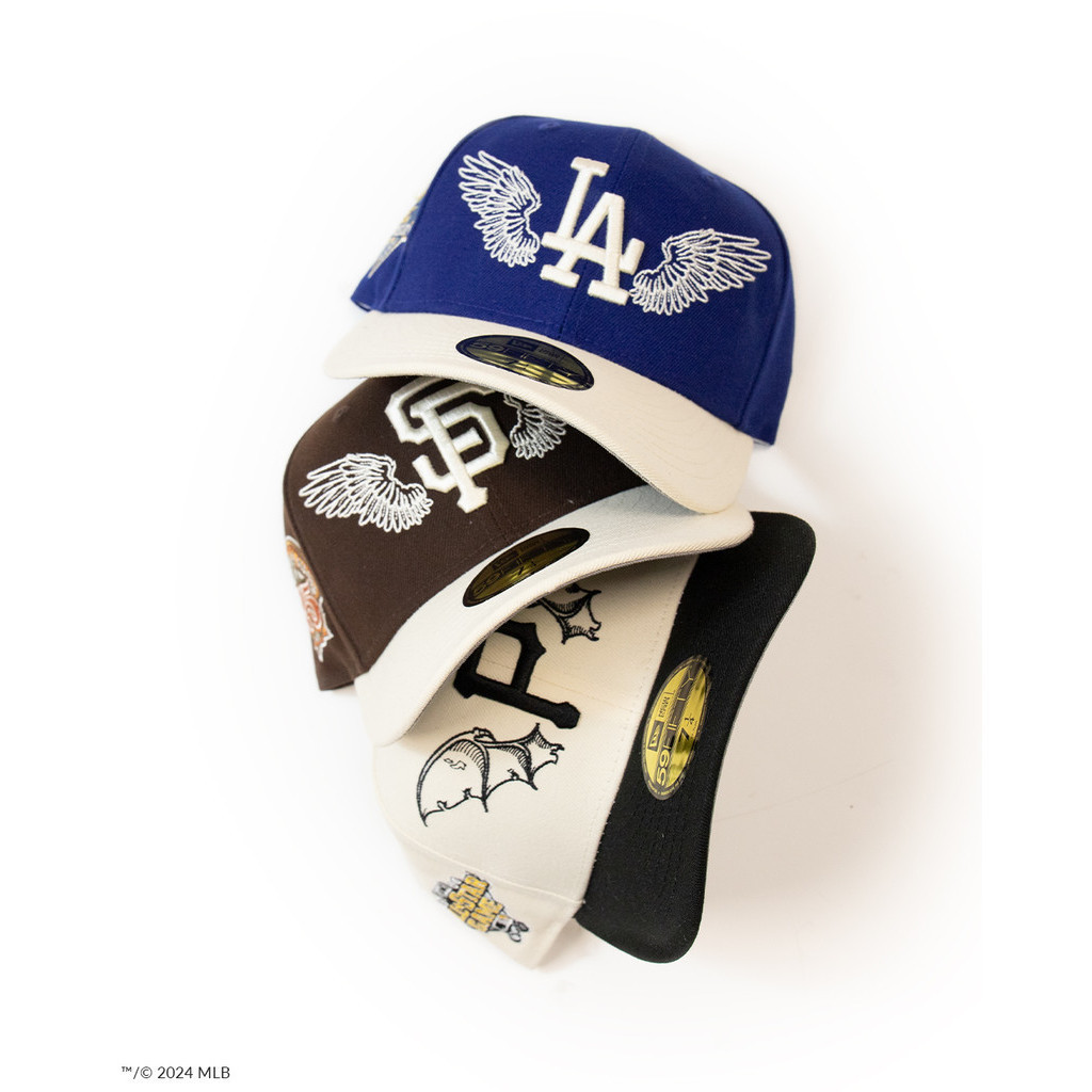 Inventory Ready MLB Los Dodgers Team Wings Dark Blue Fitted Cap LA Bent ...