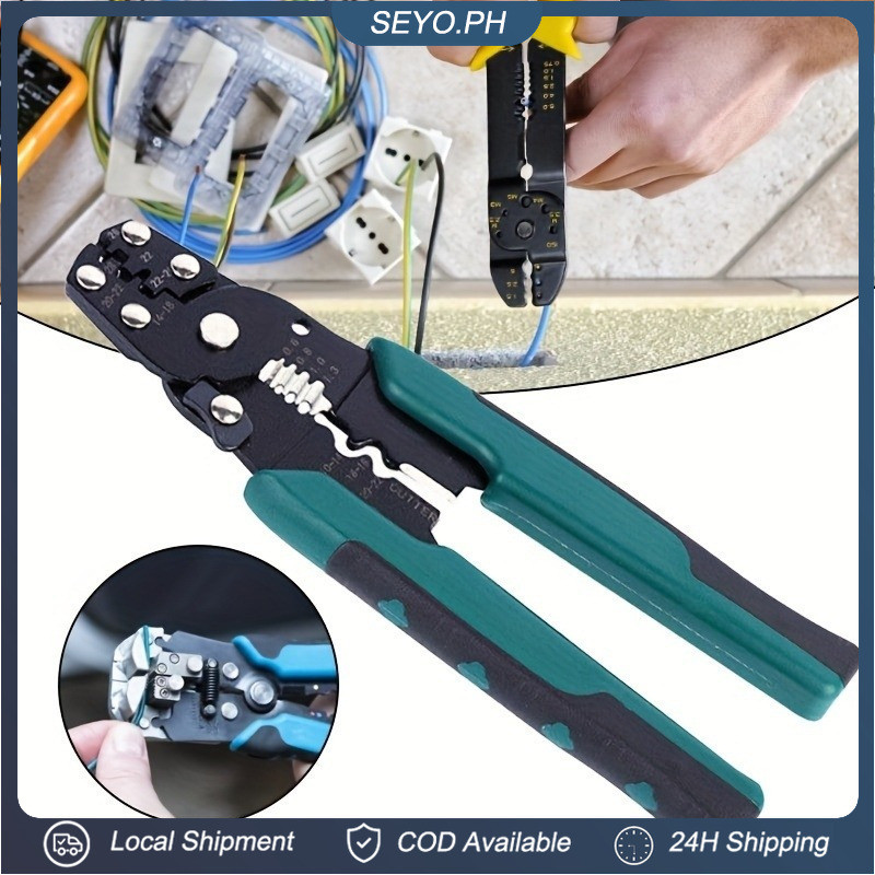 13IN1 Wire Crimper Multi Function Tools Crimping Stripper Insulated Cable Connectors Spade Wire ...