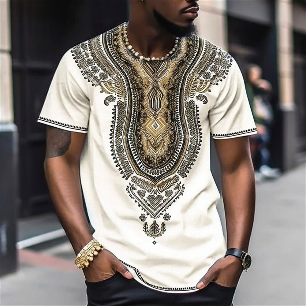 African Batik Boho Tribal Shirt Halumna Kukuh Ethnic Style Barong Shirt ...