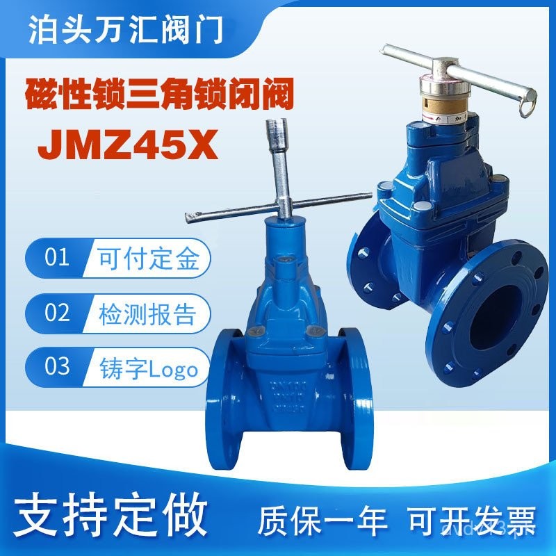 Magnetic Lock Encryption Gate Valve Anti-theft Triangle Lock Closed ...