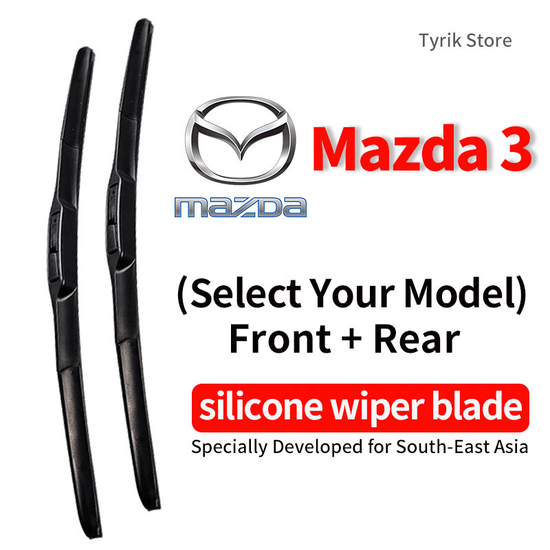 (Front/Rear) Mazda 3 Wiper Blade Set for 2003-2011 Suv Car/Vehicle ...