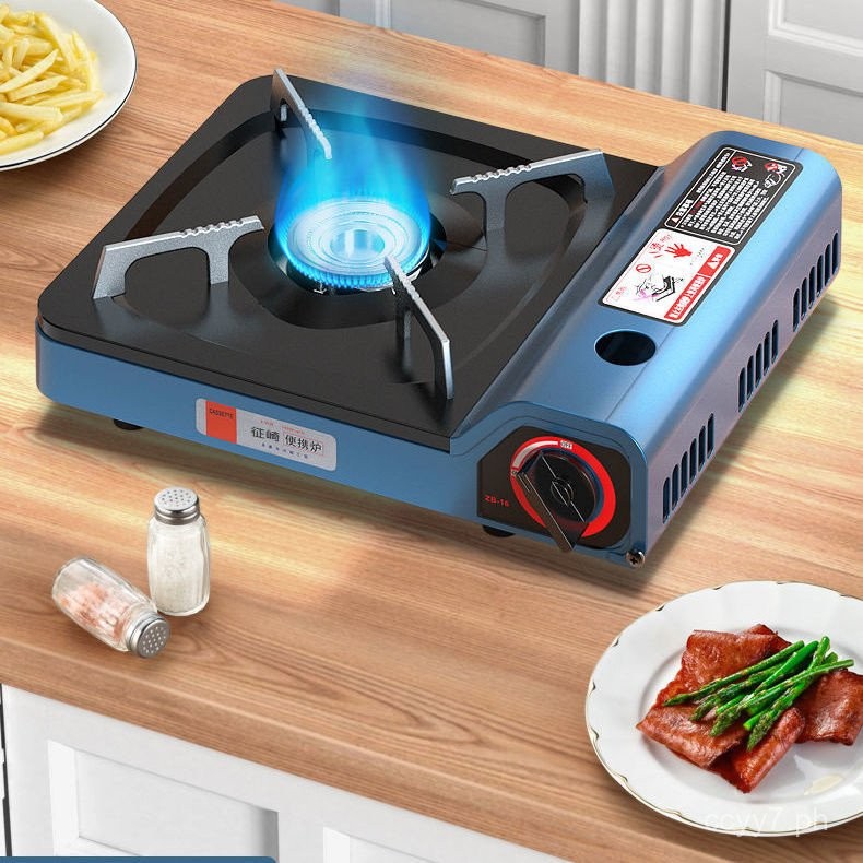 Portable Gas Stove Outdoor Camping Cooker BBQ Stove Cassette Gas Stove ...