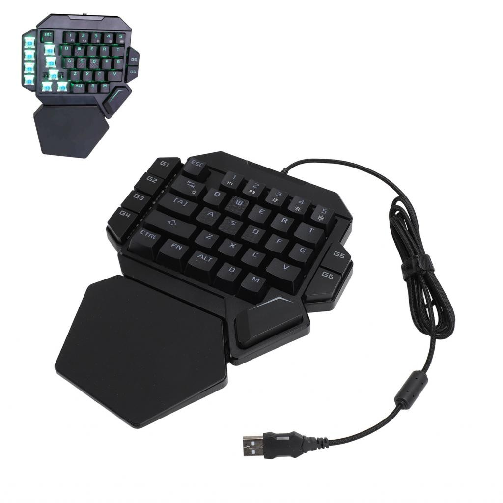 Mini Gaming Keypad Ergonomic Design Single Handed Keyboard Blue Switch ...