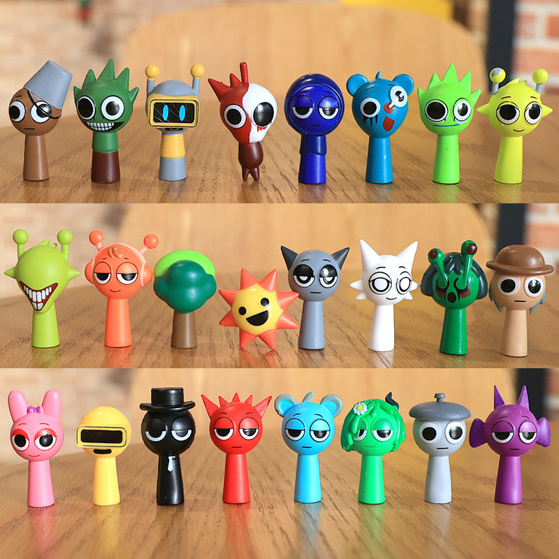 24pcs Sprunki Action Figure Set Sprunki Incredibox Toys Decorative ...