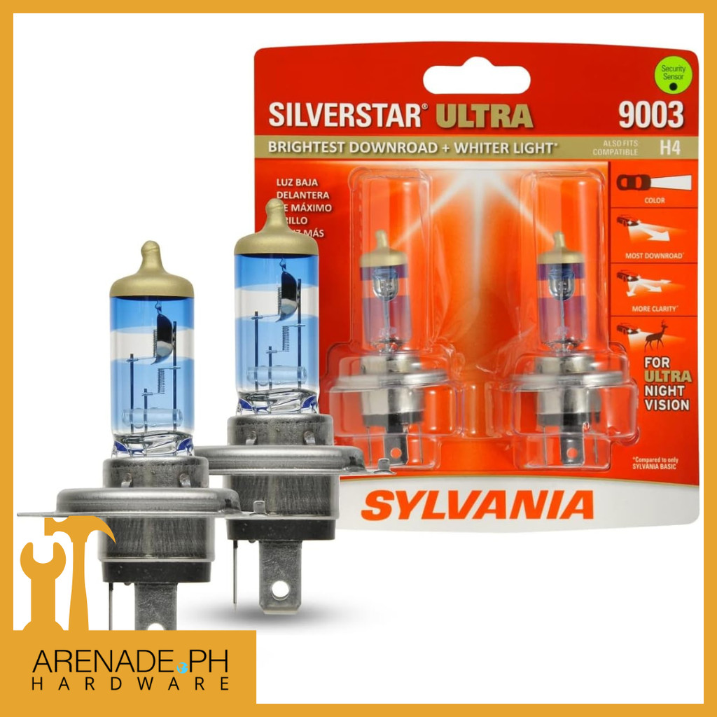 Sylvania Silverstar Ultra Night Vision Whiter Light 12.8V,55/60W, 2 ...