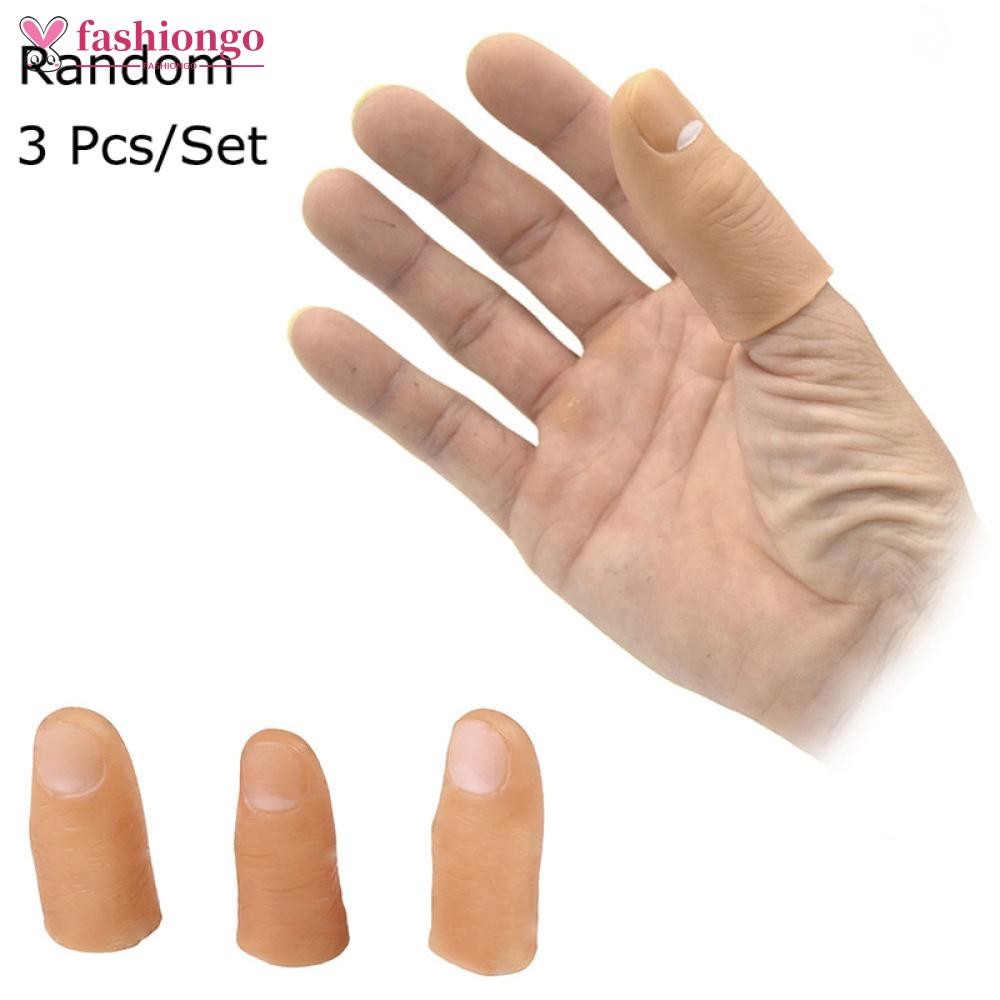 FASHIONGO 3Pcs Magic Tip Fingers Trick Rubber Close Up Vanish Appearing ...