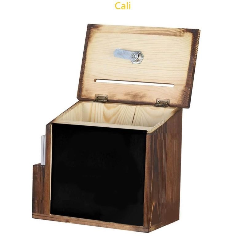Cali Wood Suggestion Box with Chalkboard Label Mailbox Donation Box Tip ... Cali Wood Suggestion Box with Chalkboard Label Mailbox Donation Box Tip ...