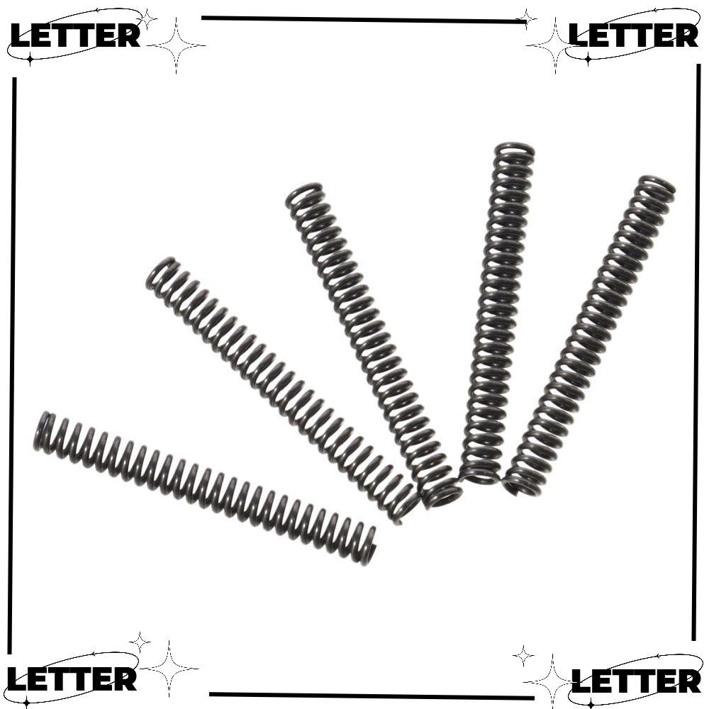 LET 10Pcs Spring Steel Coil, Black 0.5mm Wire Size Extended Compressed ...