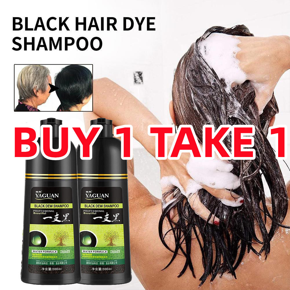 Shampoo Herbal blackening hair dye shampoo Effective White Hair roots ...