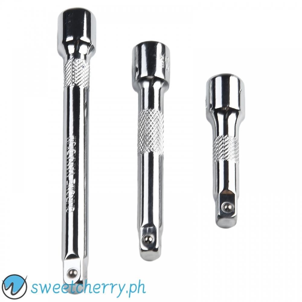 3X Ratchet Socket Wrench Extension Bar Sleeve Adapter Extender Kit 50 ...
