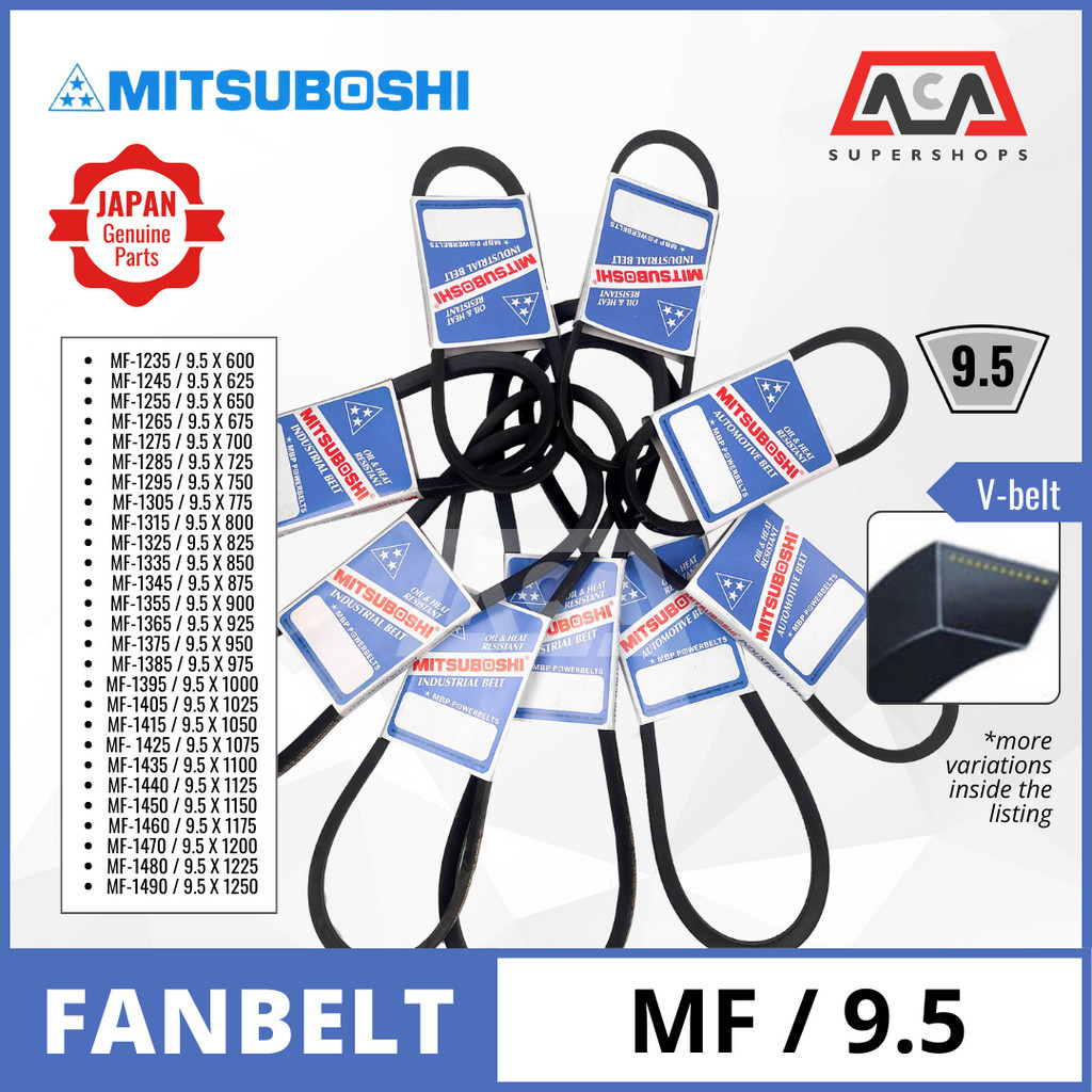 MITSUBOSHI FAN BELT / V-BELT / RADIATOR BELT / INDUSTRIAL BELT (MF 1235 ...