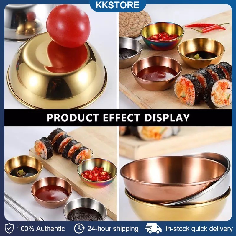 Sauce Plate Appetizer Serving Plate Stainless Steel Sauce Plate Kitchen ...