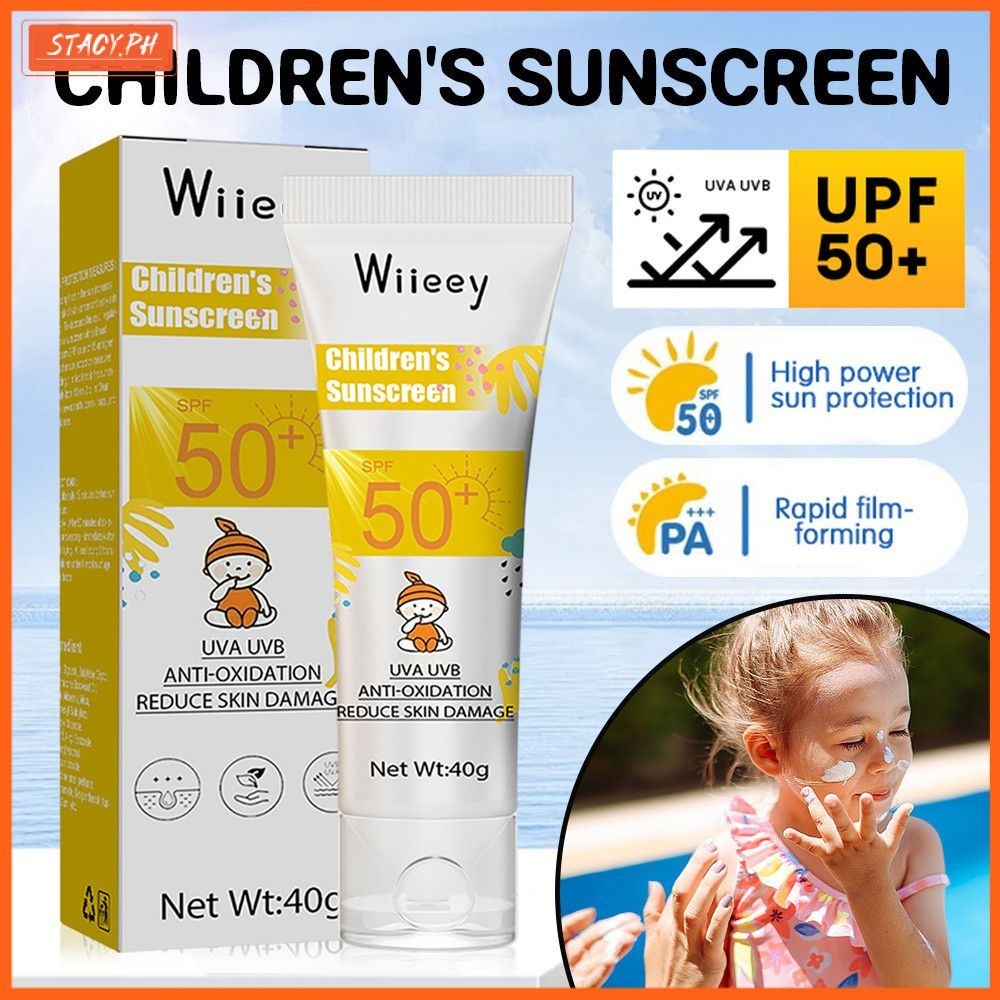 【stacy】 Kids Sunscreen Refreshing Mild Non-irritating Face Body ...