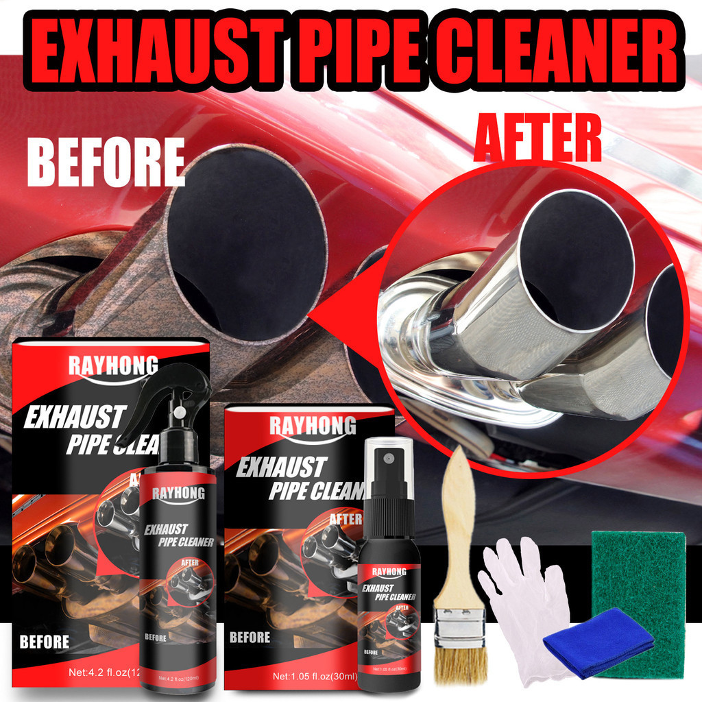 30/120ml Car Motorcycle Exhaust Pipe Cleaner Car Rust Remover with ...