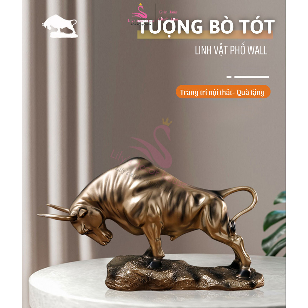 High-quality Wall Composite Bull Statue for living room and desk ...