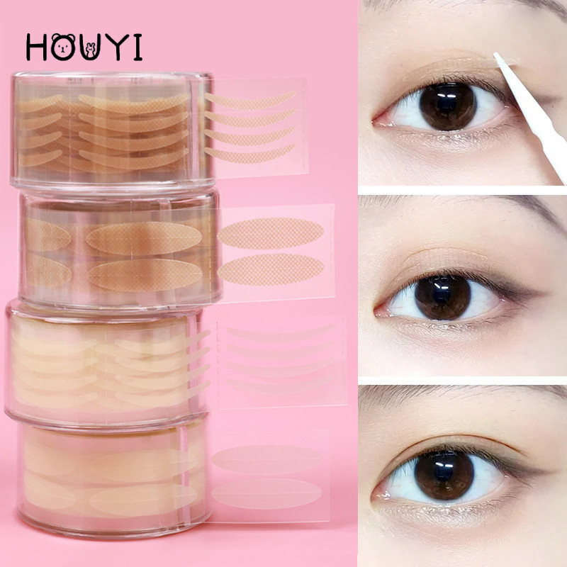600Pcs/Roll Waterproof Double Fold Eyelid Tapes Self-adhesive Invisible Fold Eyelid Stripes ...