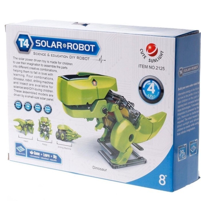 4 IN 1 SOLAR Robot Kit Educational Toy - SOLAR 3 IN 1 x1 | Shopee ...