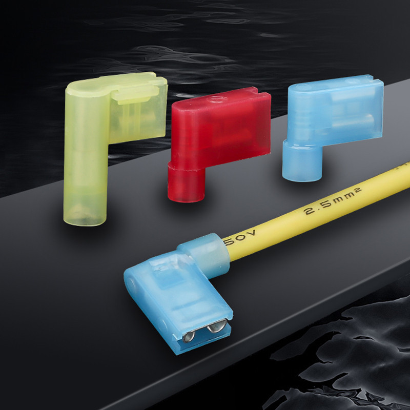 Nylon Flag type Female Terminal Insulated 6.3mm Female Flag Spade Wire ...