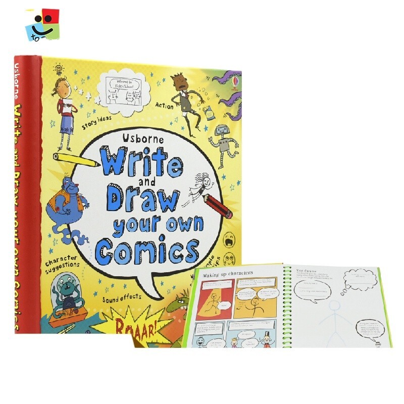 Usborne original English Write and Draw Your Own Comics Create your own ...