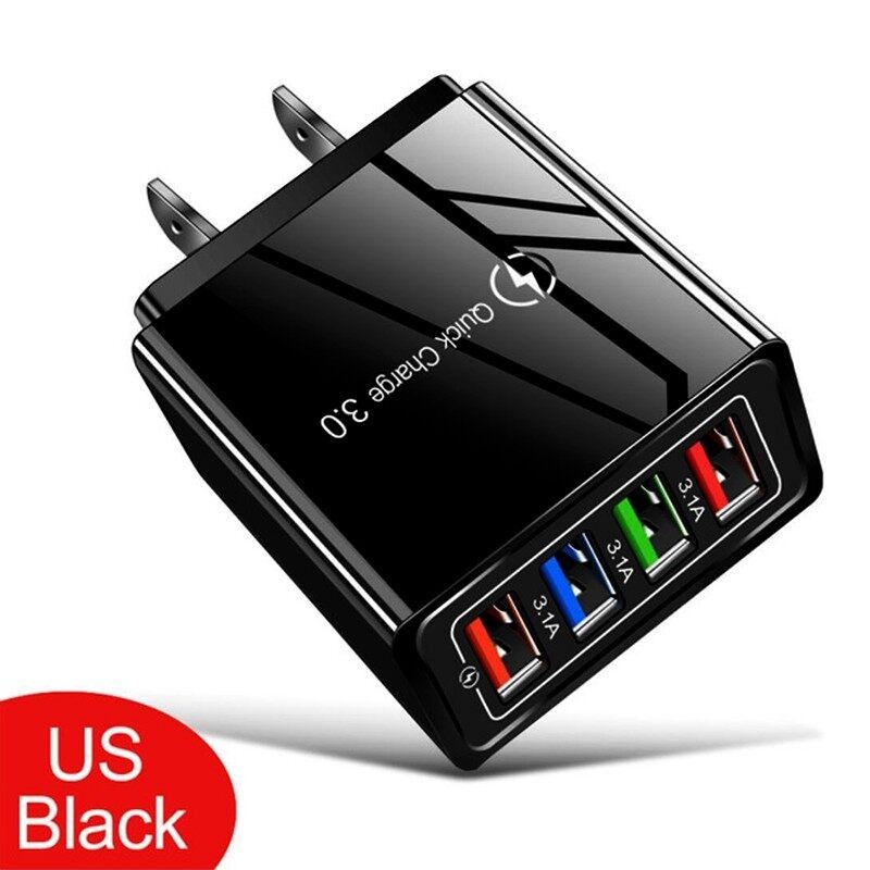 Qualcomm 3.0 & 35W Accessories Orig 4USB Color Wall Charger Fast ...