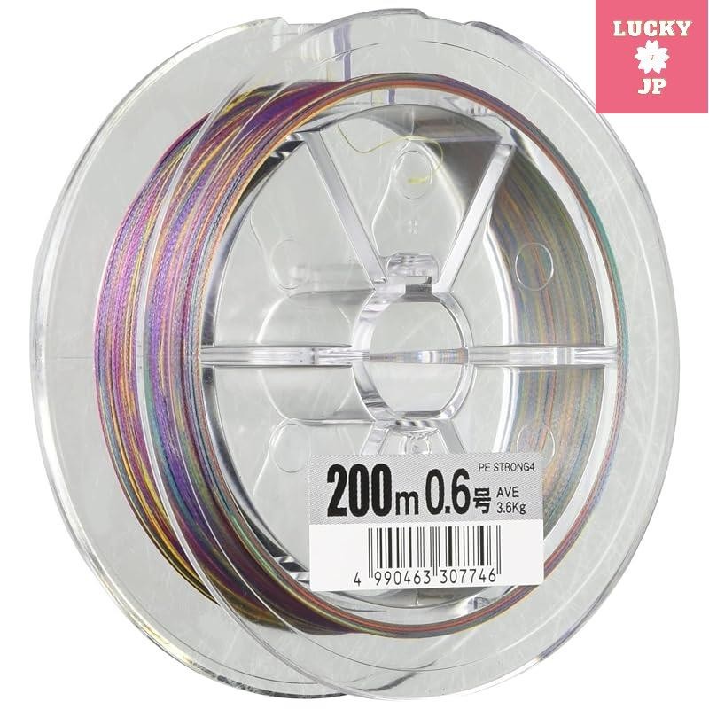 YAMATOYO TEGS PE line PE Strong 4 200m, No. 0.6, 4kg, 4 strands, 5 colors (1m/5m mark) | Shopee ...