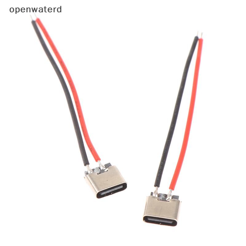 [OP] Type-C 2pin soldered female base with wire typec female 3A high ...