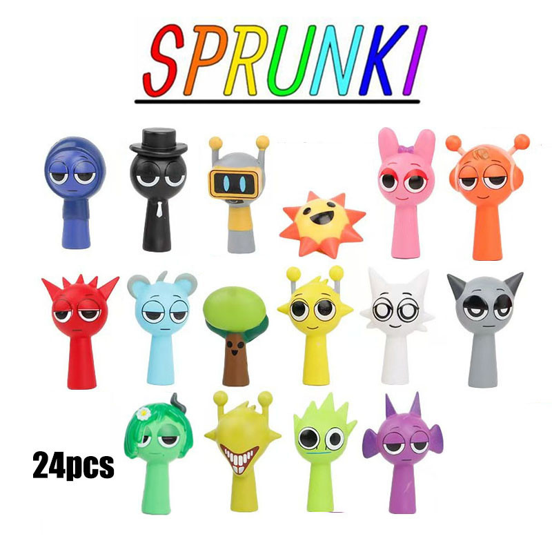 24pcs Sprunki Toy Set Incredibox Sprunki Action Figure Collectible ...