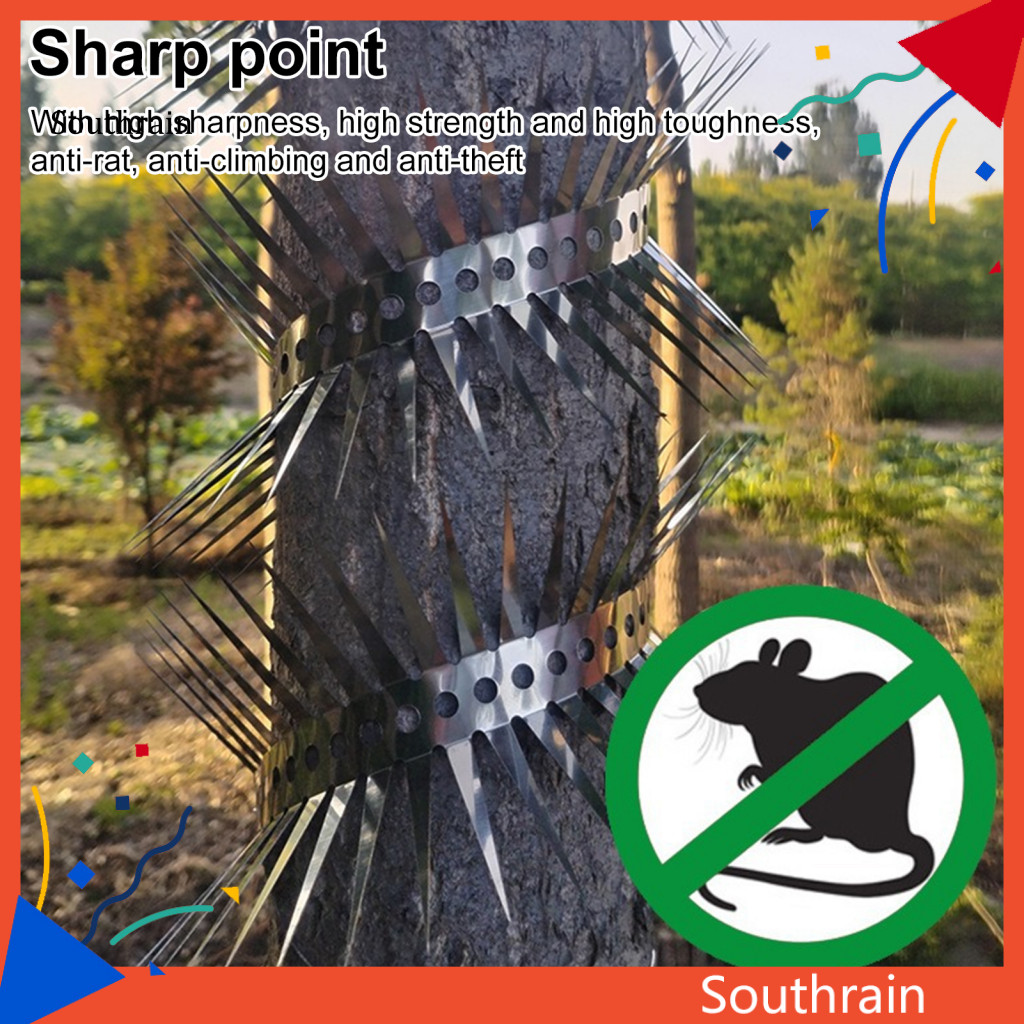 SOU Flexible Tree Trunk Spike Guard Stainless Steel Squirrel Baffle ...