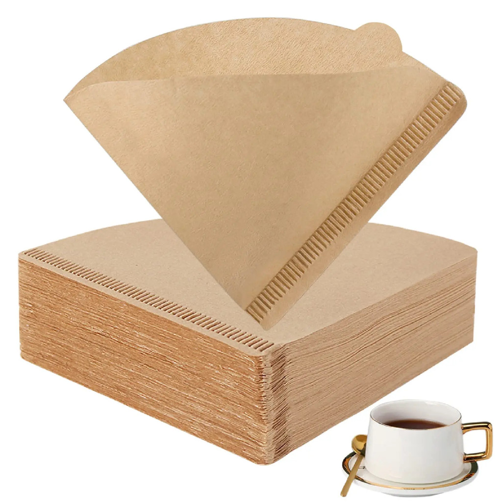 50pcs Paper Coffee Filters Pour Over Filters V02 Disposable Cone Coffee ...