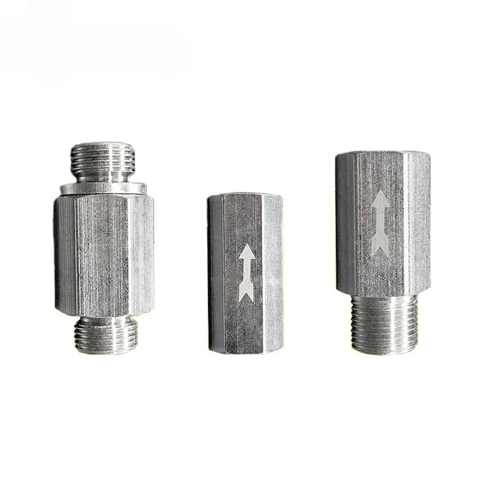 Pneumatic Check Valve Hexagonal Copper Nickel Plated Male Female thread ...