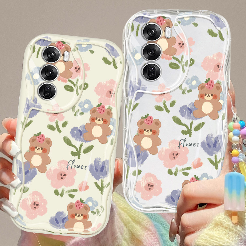 For Tecno Camon 40 Pro 4G 5G CM5 CM6 CM7 Cute Little Flower Bear ...