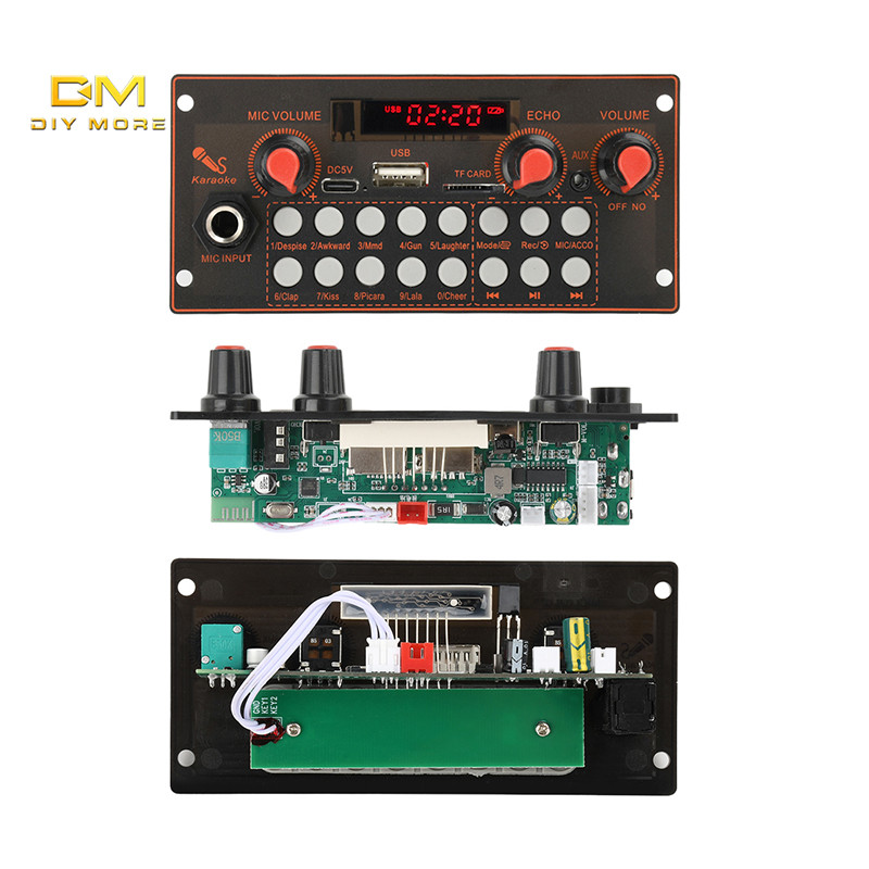 DIYMORE DC 5V MP3 Bt Decoding Amplifier Board With Microphone Function ...