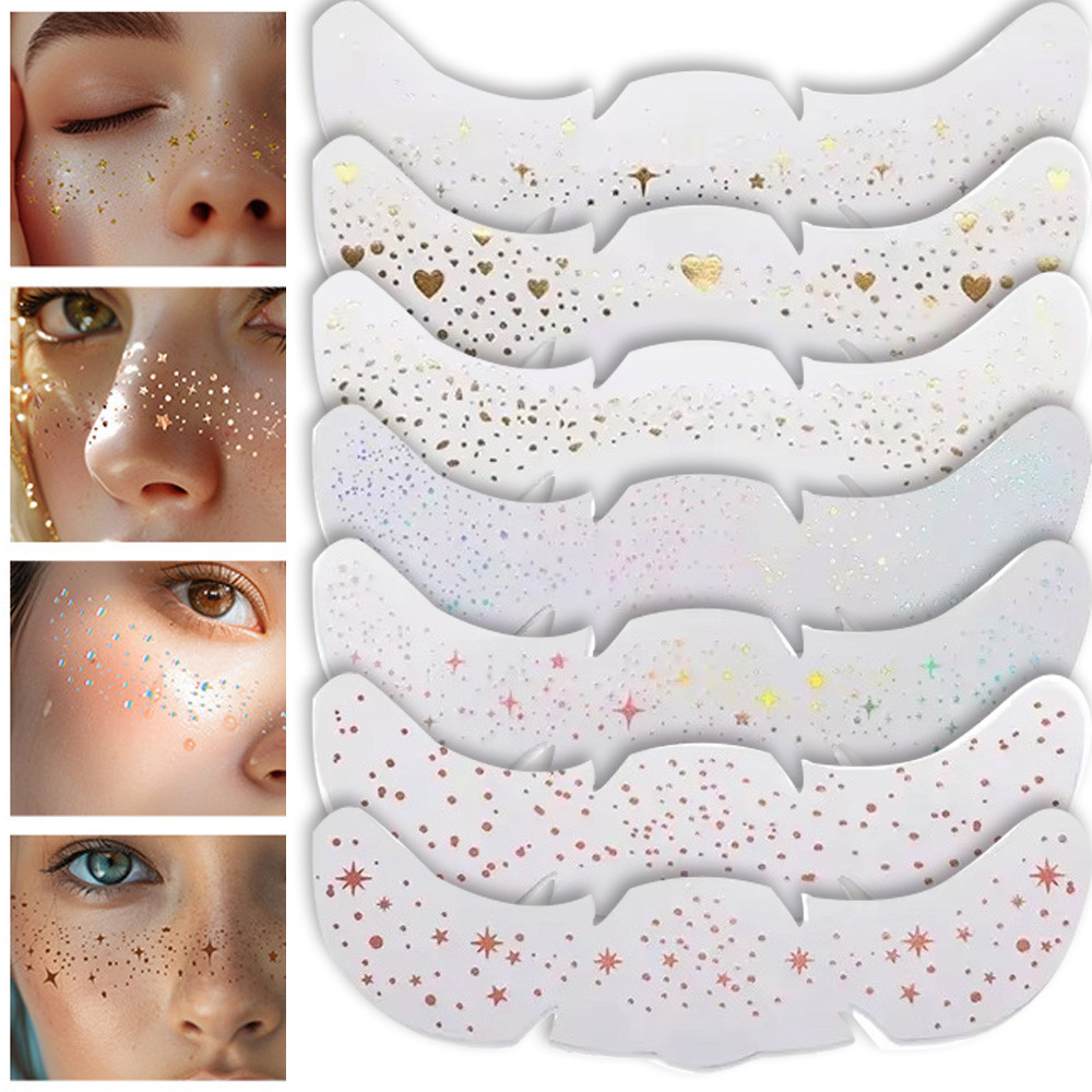 6pcs Fake Freckle Brown Spots Temporary Freckles Women Beauty Removable ...