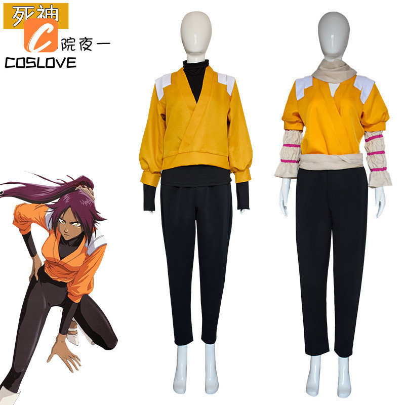 Anime Bleach Shihouin Yoruichi Cosplay Full Set Costume Suit For Adult ...