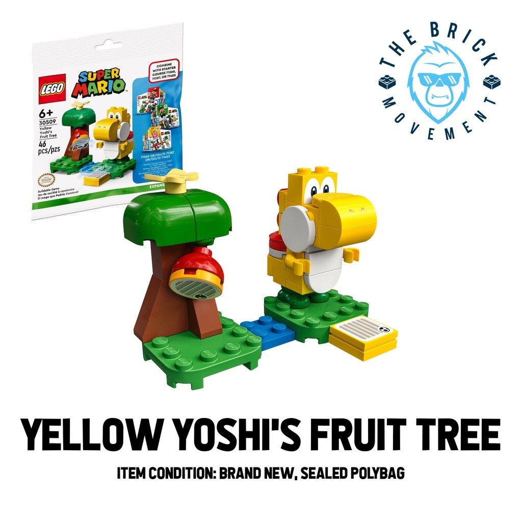 LEGO® SUPER MARIO Yellow Yoshi's Fruit Tree Polybag | Shopee Philippines