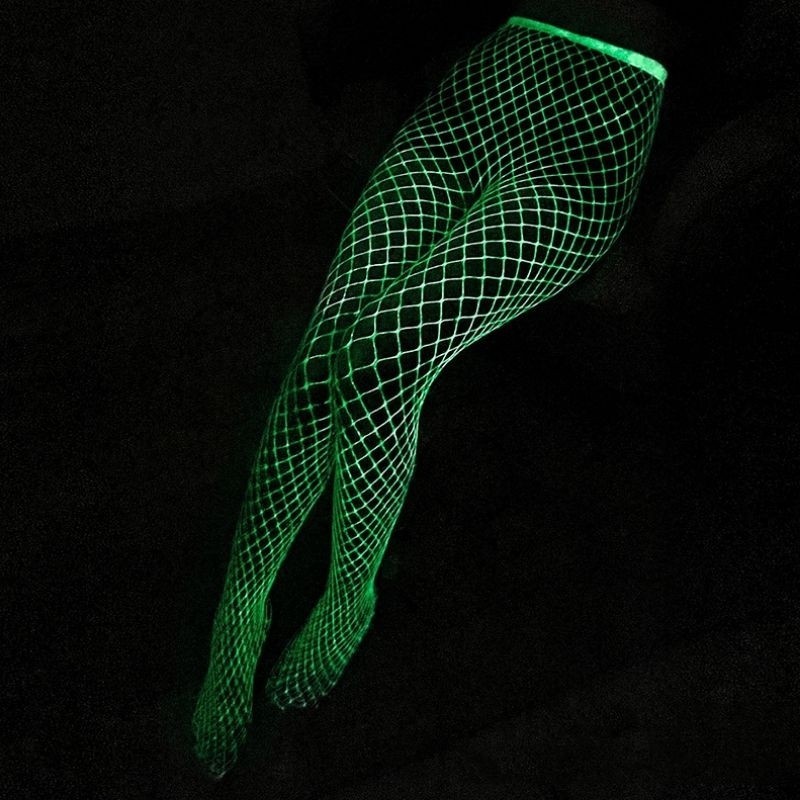 High Elasticity Fancy Luminous Pantyhose Fishnet Stockings Seductive ...