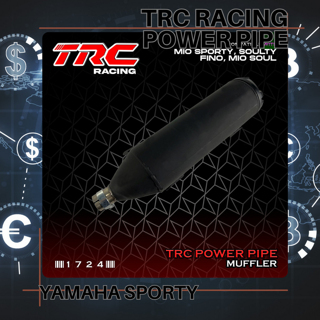 Trc racing power pipe for yamaha mio sporty, soulty , fino , soul ...