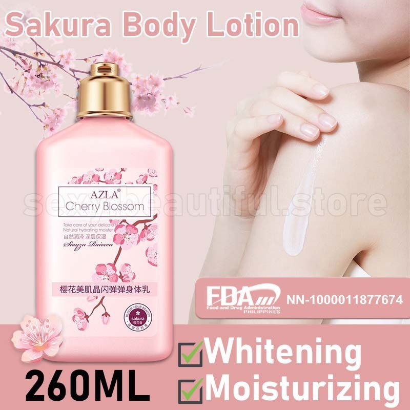 AZLA Japan Sakura Body Lotion Whitening Moisturizing Cherry Blossom Anti-Aging Skincare Lotion ...