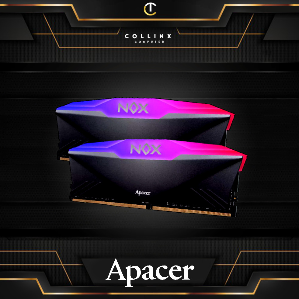 16GB DDR4 3200Mhz RGB NOX AURA 2 APACER Gaming RAM (Single Stick ...
