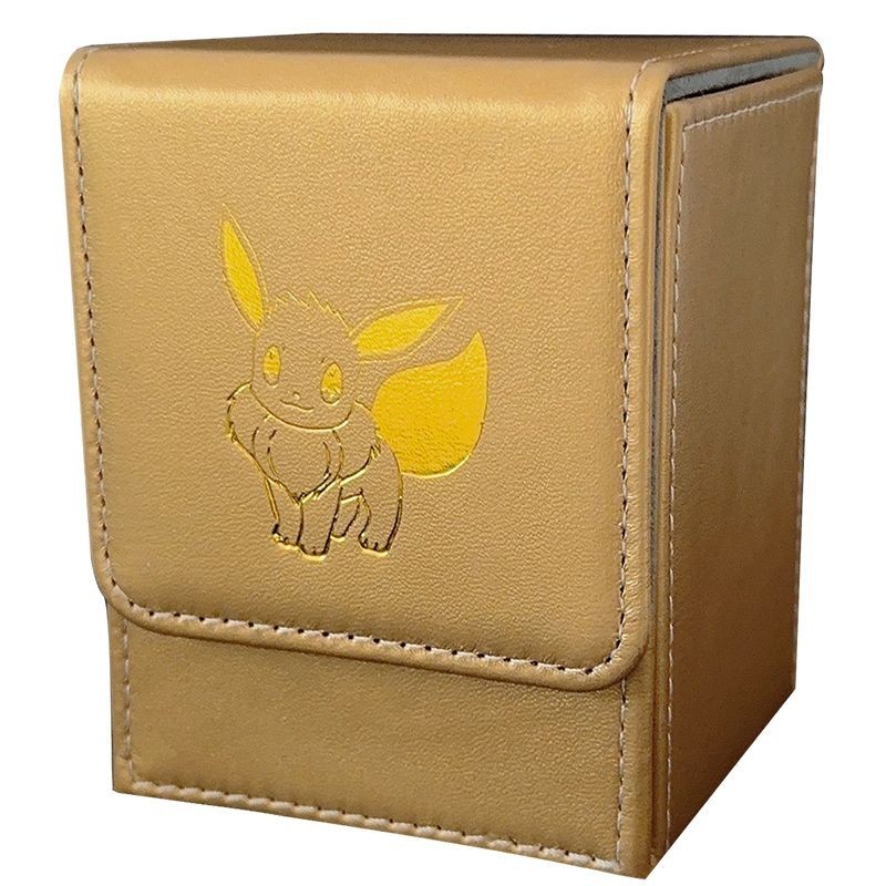 Pokémon Card Box: Eevee Leather PTCG Card Box Official DIY Large ...