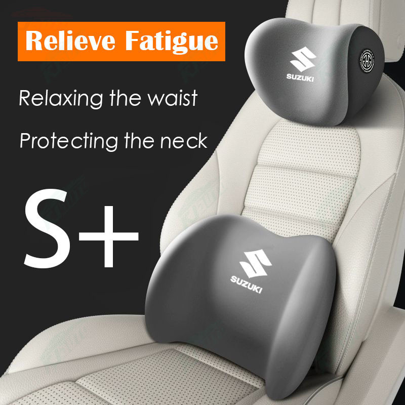 【Headrest & Lumbar Pillow】 Suzuki Relieve Fatigue - Protect Neck ...
