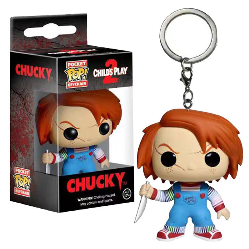Funko POP! Child's Play 2 Keychain: Chucky Model Doll Keyring Key Chain ...