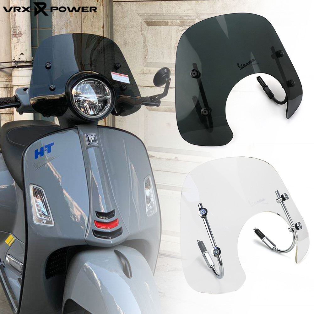 For Vespa GTS 150 300 Motorcycle Windshield Visor Acrylic Wind ...