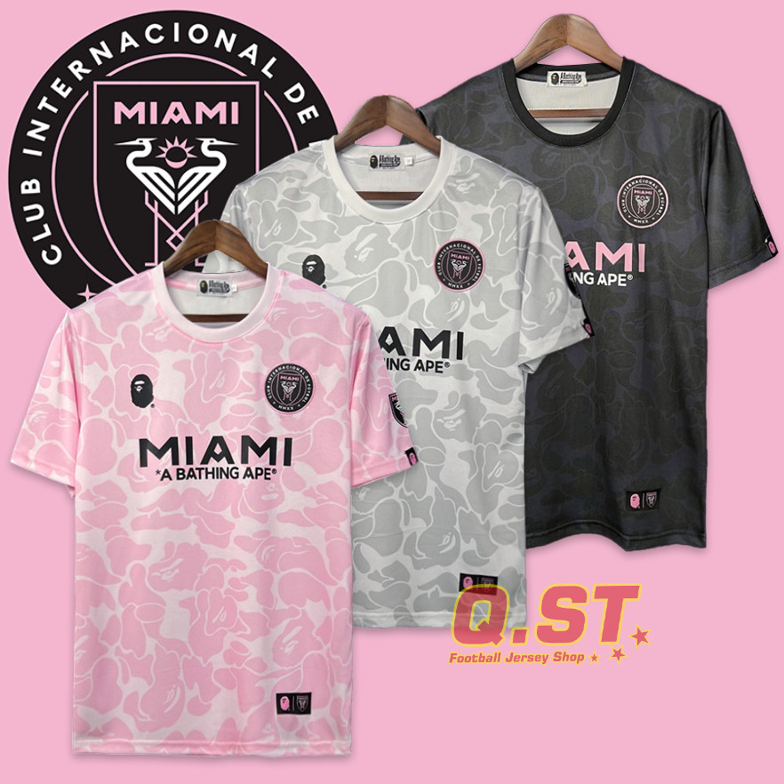 23/24 Miami &BAPE Joint payment T-shirt jersey Football Shirt QST ...
