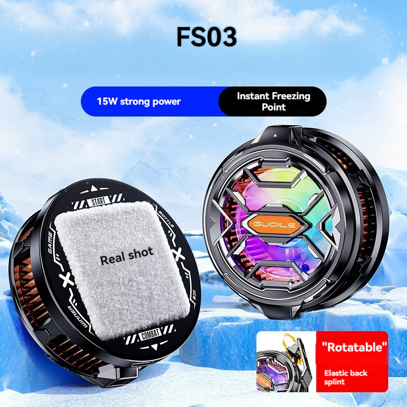 FS03 Mobile cooler for Mobile Phone Radiator 15W Strong Cooling Magnetic and Rotatable Clip ...
