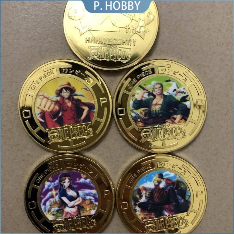 One Piece 20th Anniversary Commemorative Coin Golden | Shopee Philippines