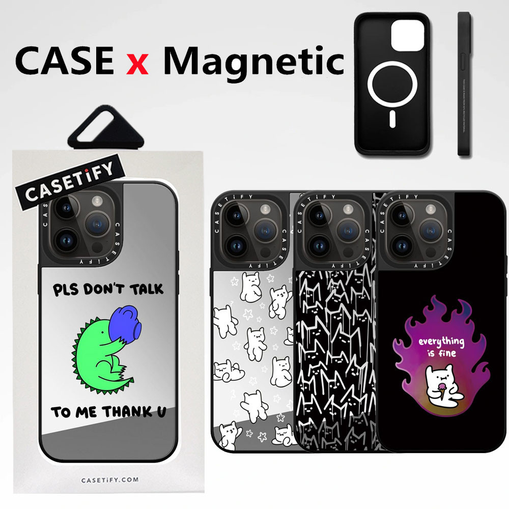High quality Magnetic phone case CASETiFY【Coolman Co branded cats】For ...