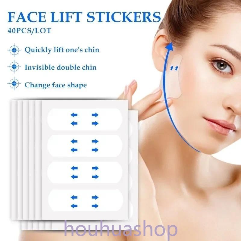 40 Pcs/Set Invisible slimming stickers with facial lines wrinkles and ...