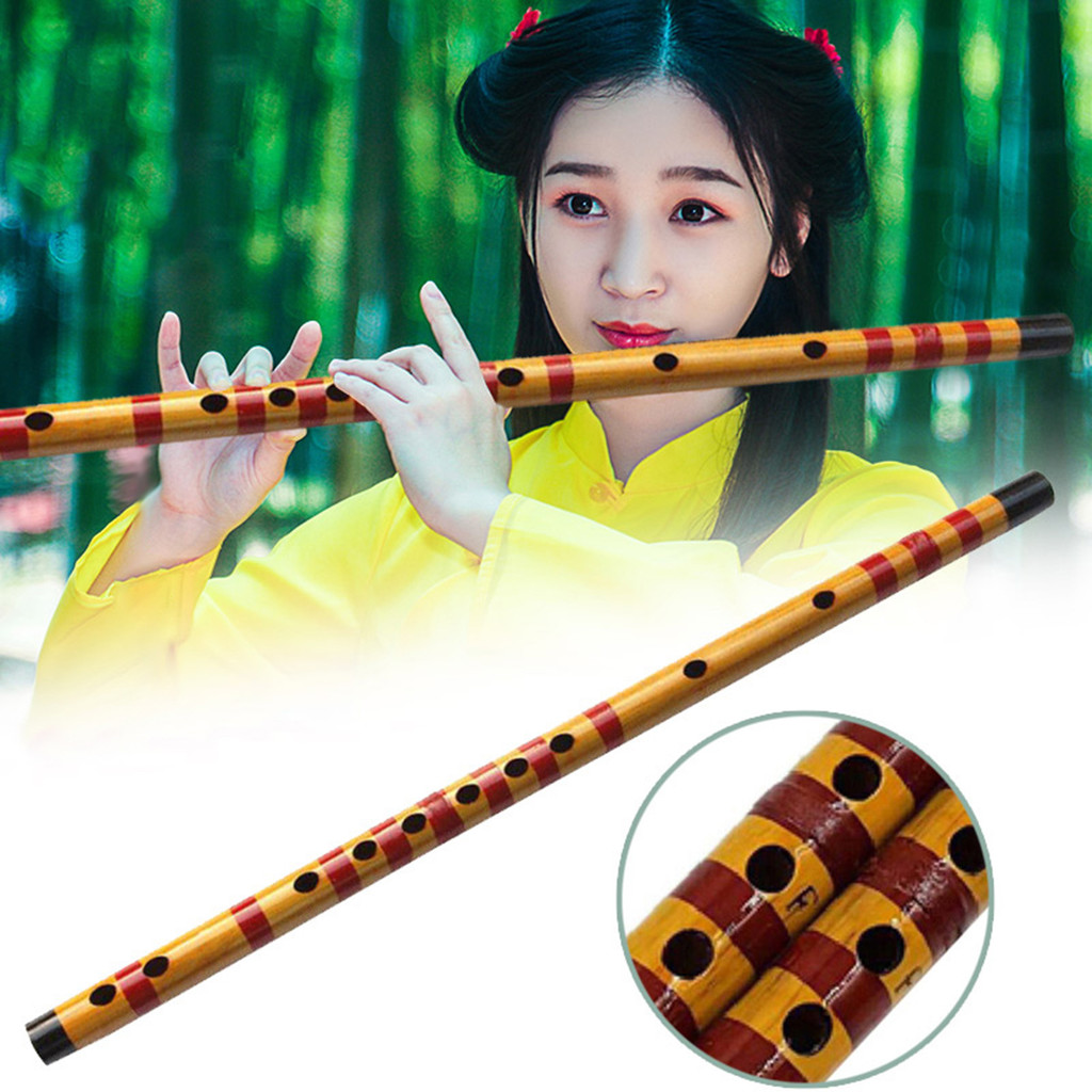 Handmade Wooden Bamboo Flute Smooth Surface No Burrs Flute with Chinese ...