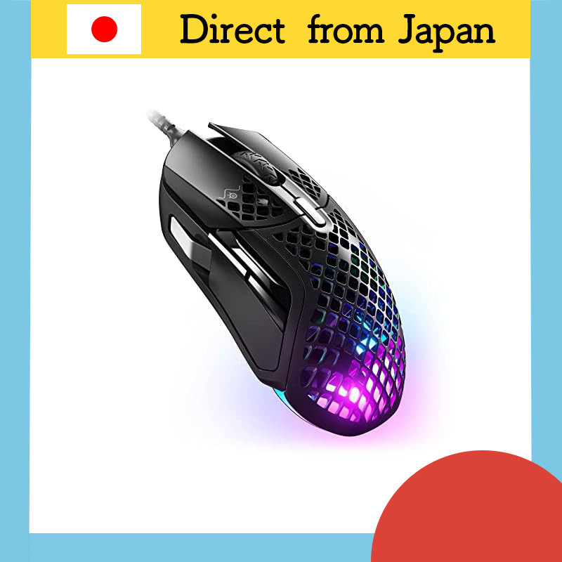SteelSeries USB Gaming Mouse Wired Aerox 5 Ultra Lightweight 9 Buttons ...